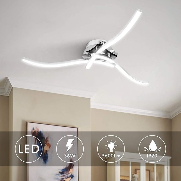 Accents | Led Ceiling Light 36w Modern Curved Ceiling Lamp | Poshmark